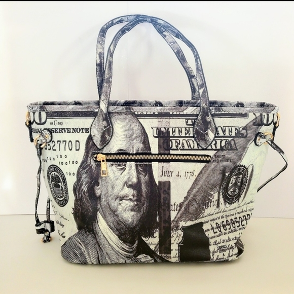 Bags | Benjamin Tote Bag Blackgreen Blue | Poshmark